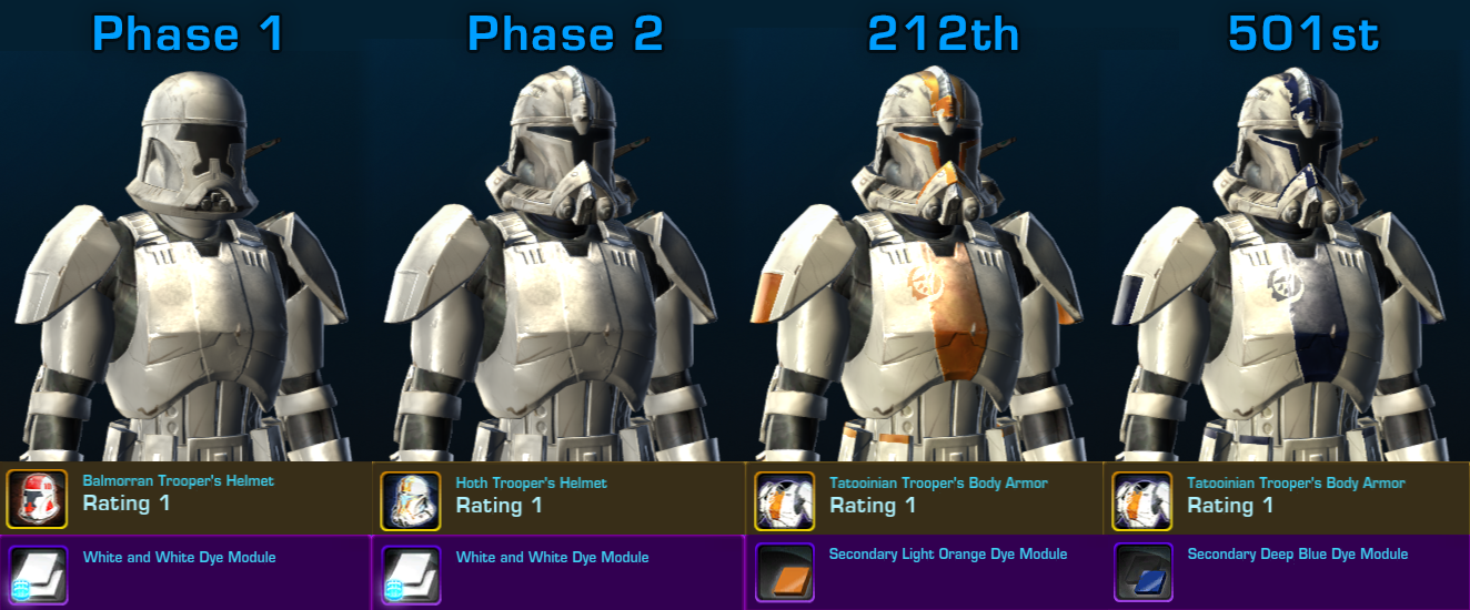 SWTOR Clone Trooper Outfit | Today in TOR