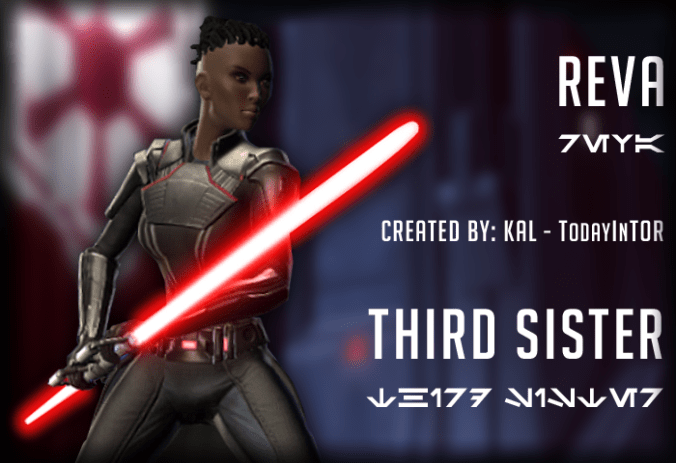 Reva the Third Sister SWTOR Outfit | Today in TOR