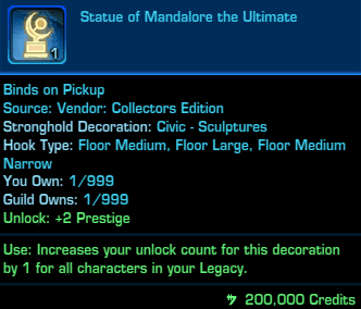 SWTOR Collectors Edition Vendor Guide | Today in TOR