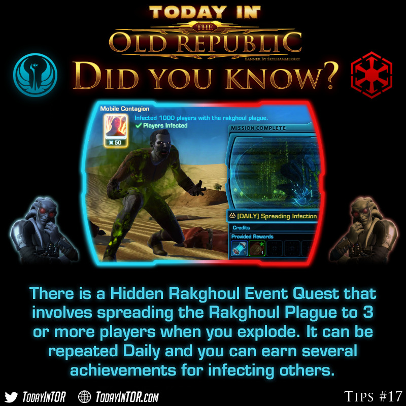 SWTOR Hidden Rakghoul Event Quest | Today in TOR