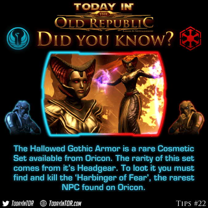 SWTOR Hallowed Gothic Armor Set | Today in TOR