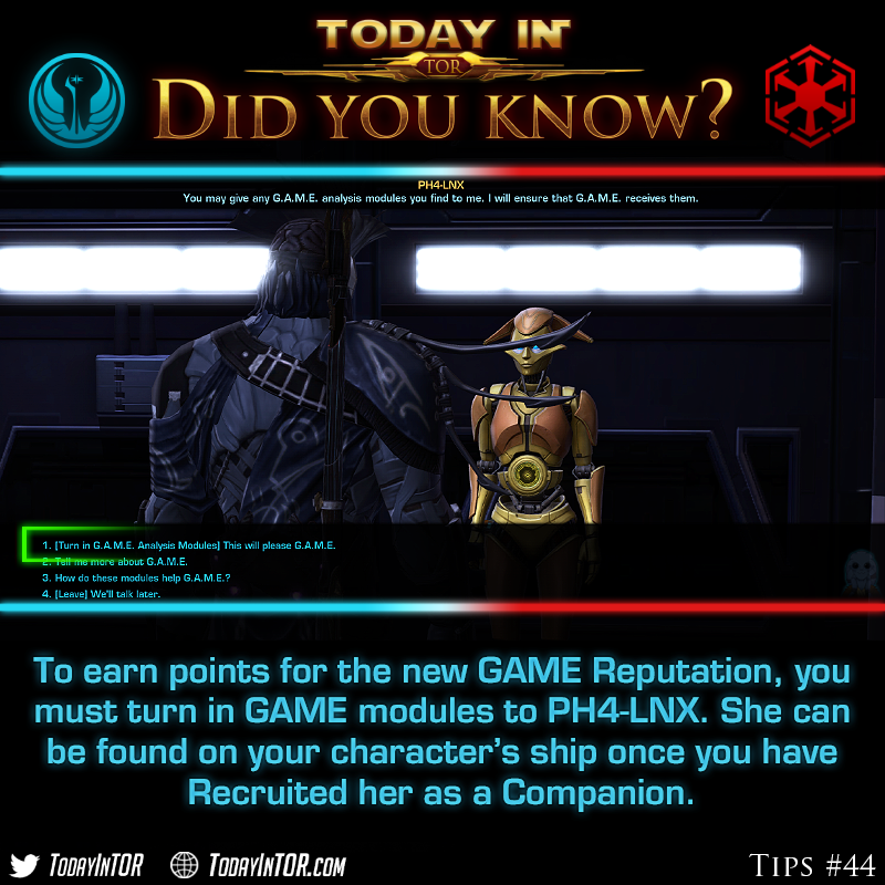 Did You Know #87 – PH4-LNX Reputation GAME | Today in TOR
