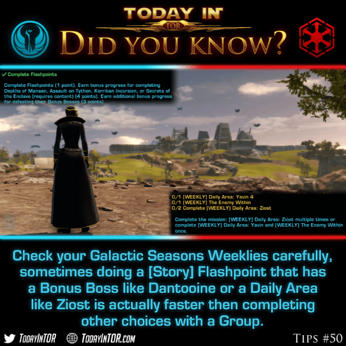 SWTOR Galactic Season Flashpoints Guide | Today in TOR