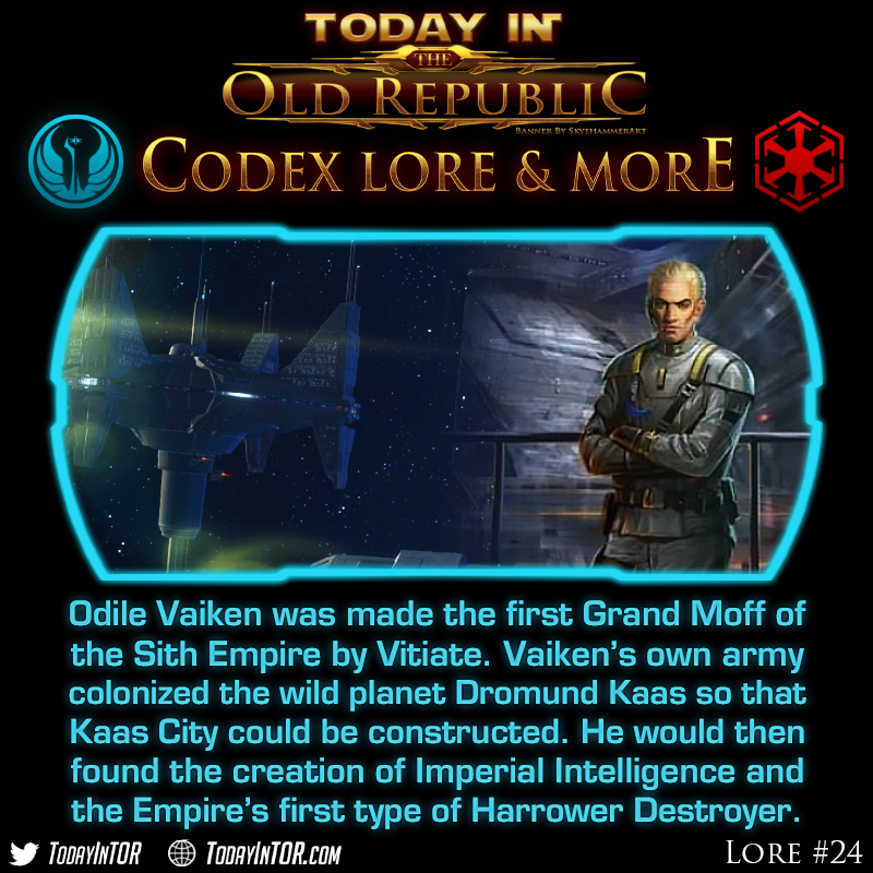 Codex Lore #24 – Odile Vaiken | Today in TOR