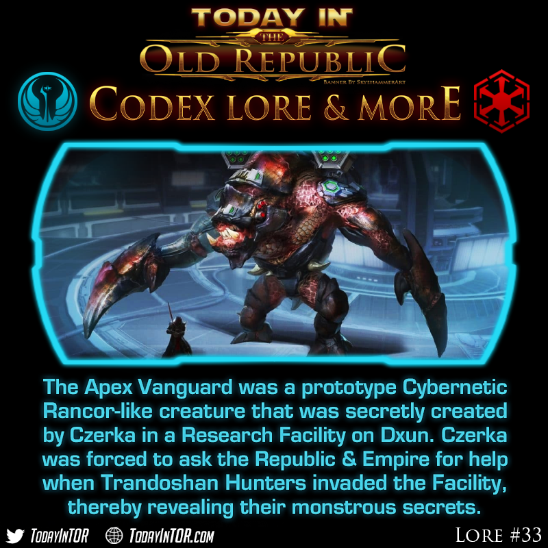 Codex Lore #33 – The Dxun “Incident” Story | Today in TOR