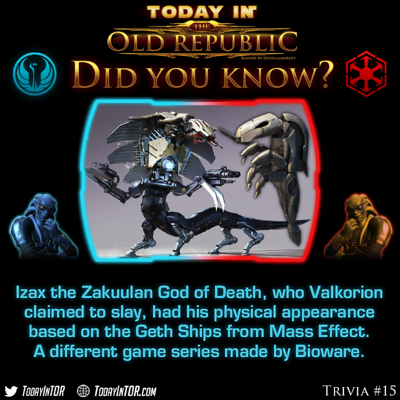 Did You Know #30 – Izax and the Geth | Today in TOR