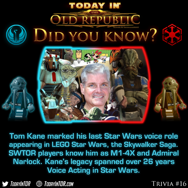 Did You Know #32 – Tom Kane’s Legacy | Today in TOR