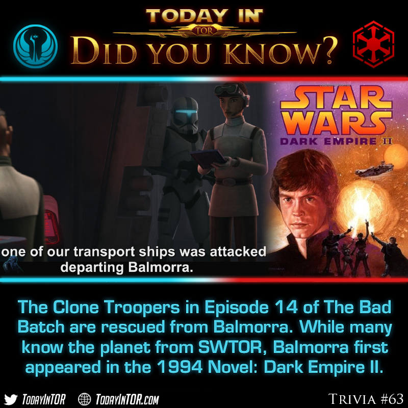 Balmorra in SWTOR History | Today in TOR