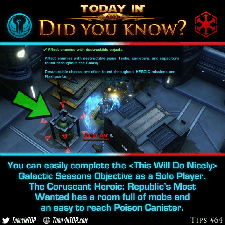 This Will Do Nicely Seasons Objective Solo Guide | Today in TOR