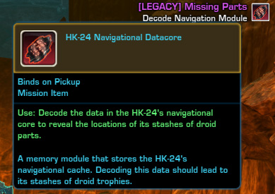 SWTOR Legacy Missing Parts Quest Guide | Today in TOR