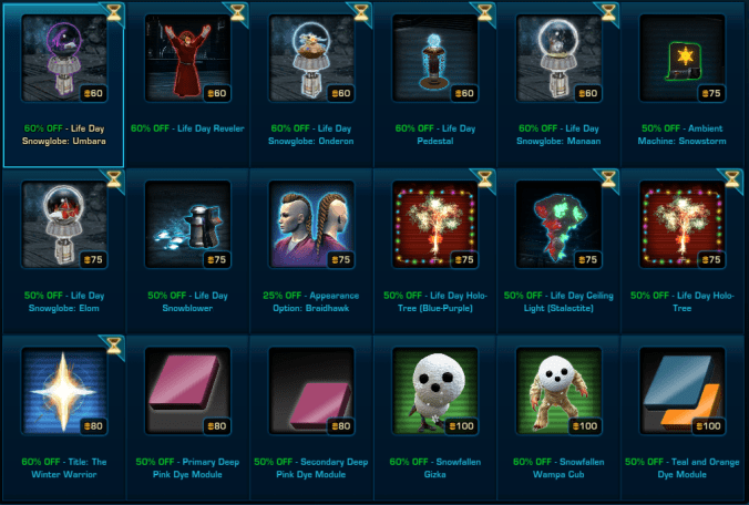 SWTOR January Cartel Market Sales 2026 | Today in TOR